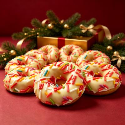 China Non Fried Baked Donut-Shaped Cookies (Milk Flavor) Healthy Option Office Afternoon Snack for sale