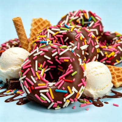 China Classic Donut-Shaped Cookies (Cocoa Flavor) Crunchy Bite Size Party Supplies for sale