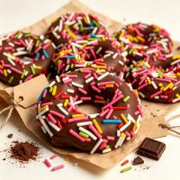 China Fun Shape Donut-Shaped Cookies (Cocoa Flavor) Sweet Coating Tea Time Companion for sale