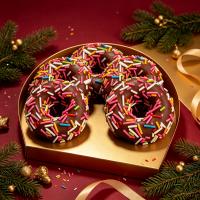 China Rich Coated Donut-Shaped Cookies (Cocoa Flavor) Crispy Tea Time Treats Gift Box for sale