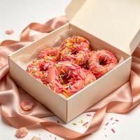 China Mild Non-Cloying Taste Sweet Donut-Shaped Cookies (Strawberry Flavor) All-Age Favorite for sale