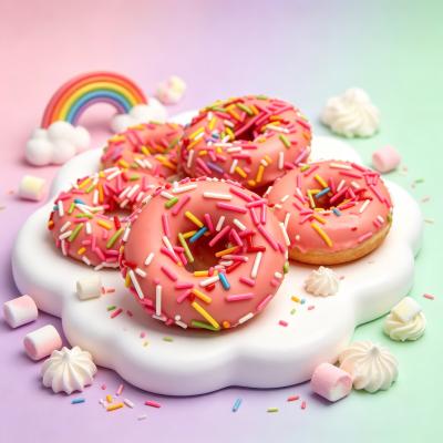 China Distinct Ring Shape Sweet Donut-Shaped Cookies (Strawberry Flavor) Shareable Dessert for sale
