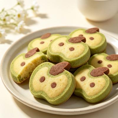 China Premium Fragrant  Apple Shaped Cookies Daily Pastry Private Label for sale