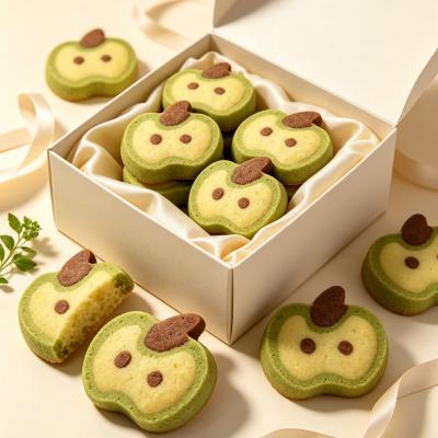 China Mouthwatering Juicy Crispy Apple Shaped Cookies Office Treats Kids for sale