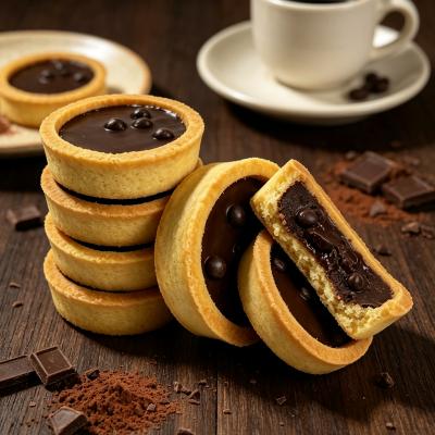 China Chocolate Core Cocoa Flavored Filled Soft Cookie For Gift Boxes for sale