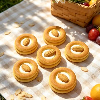China Nut Sandwich Almond Mini Pizza Cookies Great Customized For Tea Time for sale