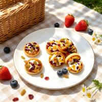 China HACCP Dried Fruits Topped Pizza shaped Cookies Ideal for Gifts for sale