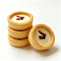 China Eye Catching Round Tart Shape Soft Filled Cookies Yogurt Flavored Viral Dessert for sale