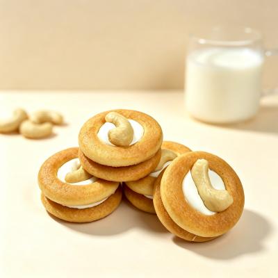 China OEM ODM Cashew Mini Sandwich Cookies Healthy Daily Snack For All Ages for sale