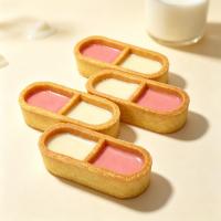 China Crispy Melt In Mouth Amton Strawberry Yogurt Cookies Afternoon Tea Treats for sale