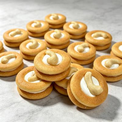 China Nutty Fragrant Cashew Mini Sandwich Cookies Holiday Party Dessert for sale