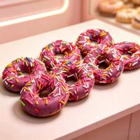 China Holiday Decoration Donut-Shaped Cookies (Purple Sweet Potato Flavor) Tasty Treats for sale