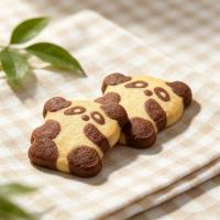 China Freshly Baked Panda-Shaped Cookies (Cocoa Flavor) Crunchy Sharing Pack For Friends for sale