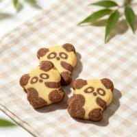 China Two Tone Layer Chinese Panda Cookies  Kid Friendly Snack Great Gift Choice for sale