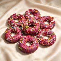 China Mini Casual Snacks Donut-Shaped Cookies (Purple Sweet Potato Flavor) Tasty Treats for sale