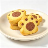 China Crunchy Sweet Snack  paw shaped cookies ODM Cute Cat Shaped Biscuits for sale