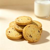 China Fresh Butter Cranberry Cookies Tart Fruit Taste Daily Delight Breakfast Biscuit for sale
