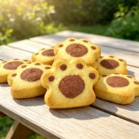 China Handmade Style Bakery Item Cat Paw Cookies Rich Milk Flavor  Holiday Gift Idea for sale