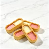 China Creamy Sweet Taste Amton Strawberry Yogurt Cookies Kid Friendly Leisure Snack for sale