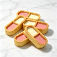 China Cute Baking Dessert Amton Strawberry Yogurt Cookies Party Sharing Biscuits for sale