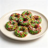 China Afternoon Tea Essential Donut-Shaped Cookies (Matcha-Flavor) Tasty Treats for sale