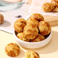 China Crunchy Butter Healthy Crispy Coconut Cookies Real Almond Pieces Tea Snack for sale