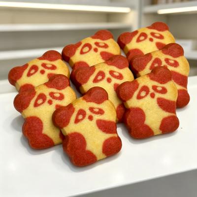 China Sweet Berry Chinese Panda Cookies Biscuits Crunchy Kids Party Snack for sale