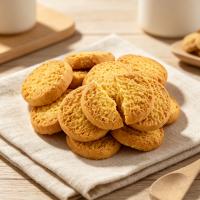China Rich Milk Coconut Rice Krispie Cookies Delicious Tea Time Treat Crispy Coconut Biscuits for sale