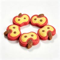 China Halal Certified Cute Mini Apple Shaped Cookies Great Gift For Children for sale