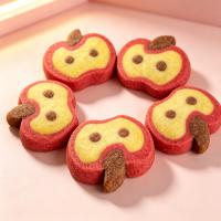 China Exquisite Shape Red Apple Shaped Cookies Customized Holiday Gift Cookies for sale