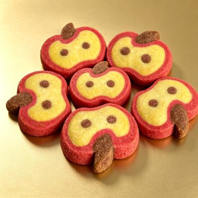 China Halal Certified Cute Mini Apple Shaped Cookies Great Gift For Children for sale