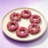 China Crumbly Donut-Shaped Cookies (Purple Sweet Potato Flavor)  Popular Wholesale Snacks for sale