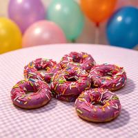 China Festive Sprinkle Donut-Shaped Cookies (Purple Sweet Potato Flavor) Multi-Flavor for sale