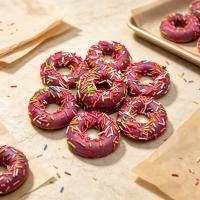 China Premium Donut-Shaped Cookies (Purple Sweet Potato Flavor) Daily Pastries for sale