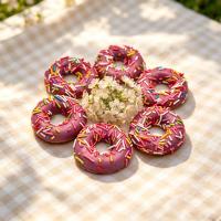 China Festive Sprinkle Donut-Shaped Cookies (Purple Sweet Potato Flavor) Multi-Flavor for sale