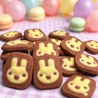 China Mellow Pure Cute Bunny-Shaped Cookies (Cocoa Flavor) Healthy Snacks for sale