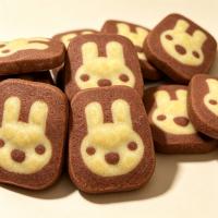 China Cartoon Shaped Biscuit Treats Cute Bunny-Shaped Cookies (Cocoa Flavor) Leisure Snack for sale