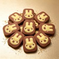 China Cartoon Shaped Biscuit Treats Cute Bunny-Shaped Cookies (Cocoa Flavor) Leisure Snack for sale