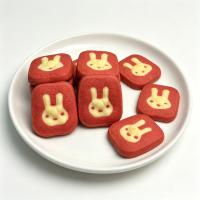 China Attractive Cartoon Design Cute Bunny-Shaped Cookies (Strawberry Flavor) Mouthwatering Strawberry Taste for sale