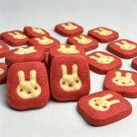 China Delicious Daily Cookies Cute Bunny-Shaped Cookies (Strawberry Flavor) Fresh Baked for sale