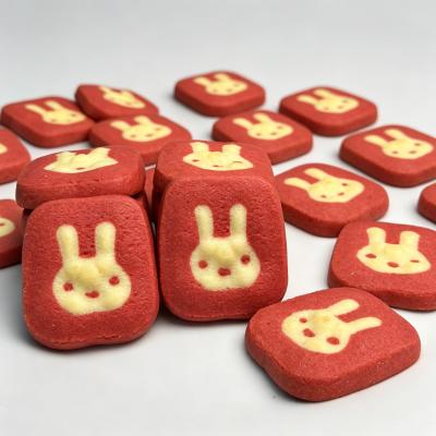 China Delicious Daily Cookies Cute Bunny-Shaped Cookies (Strawberry Flavor) Fresh Baked for sale