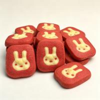 China Crispy Tasty Cute Bunny-Shaped Cookies (Strawberry Flavor) Rich Fruit Aroma for sale