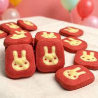 China Kids Favorite Cute Bunny-Shaped Cookies (Strawberry Flavor) Fresh Natural Ingredients for sale
