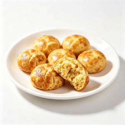 China Golden Round Baked Look Coconut Milk Nut Crisp Cookies Daily Leisure Nut Biscuit for sale