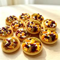 China Soft Nougat and Dried Fruit Pizza‑Shaped Cookies Leisure Snacks for sale