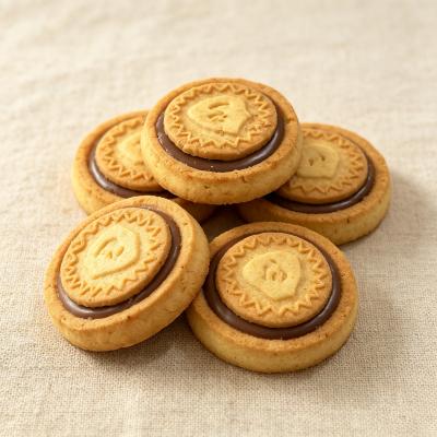 China Balanced Sweet Taste Hazelnut Pie Filled Cookies Daily Office Snack for sale