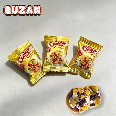 China Soft Nougat and Dried Fruit Pizza‑Shaped Cookies Leisure Snacks for sale