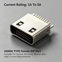 China HDMI A Type Usb Female Electronics Connector DIP Port 1A-5A for sale