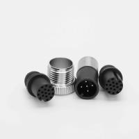 China Silicone Rubber Gasket Underwater Electrical Connectors M12 12 Pin 20A OEM for sale