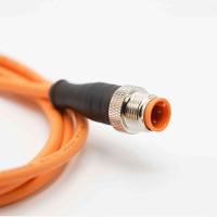 China Keyed IP67 Waterproof M12 Cable Connector Assembly 2 Pin For BOM for sale